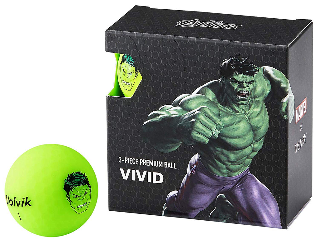 Volvik Vivid Marvel Hulk Golf Balls 4 Pack – Golf Country Online
